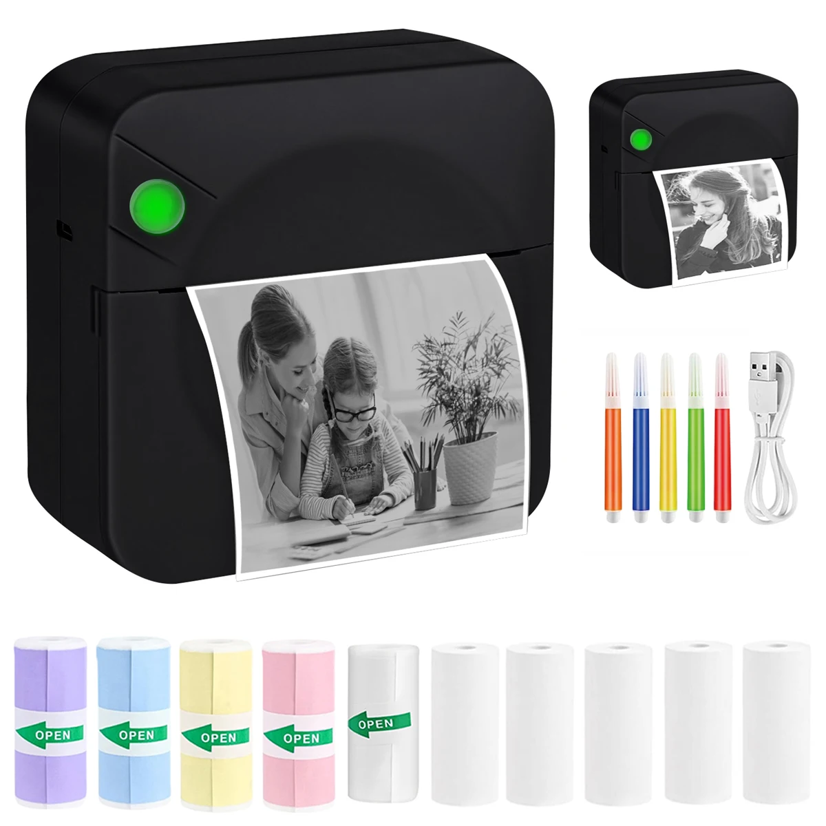 Mini-Printer-Portable-Thermal-Printer-Efficiently-and-Quickly-Inkless ...