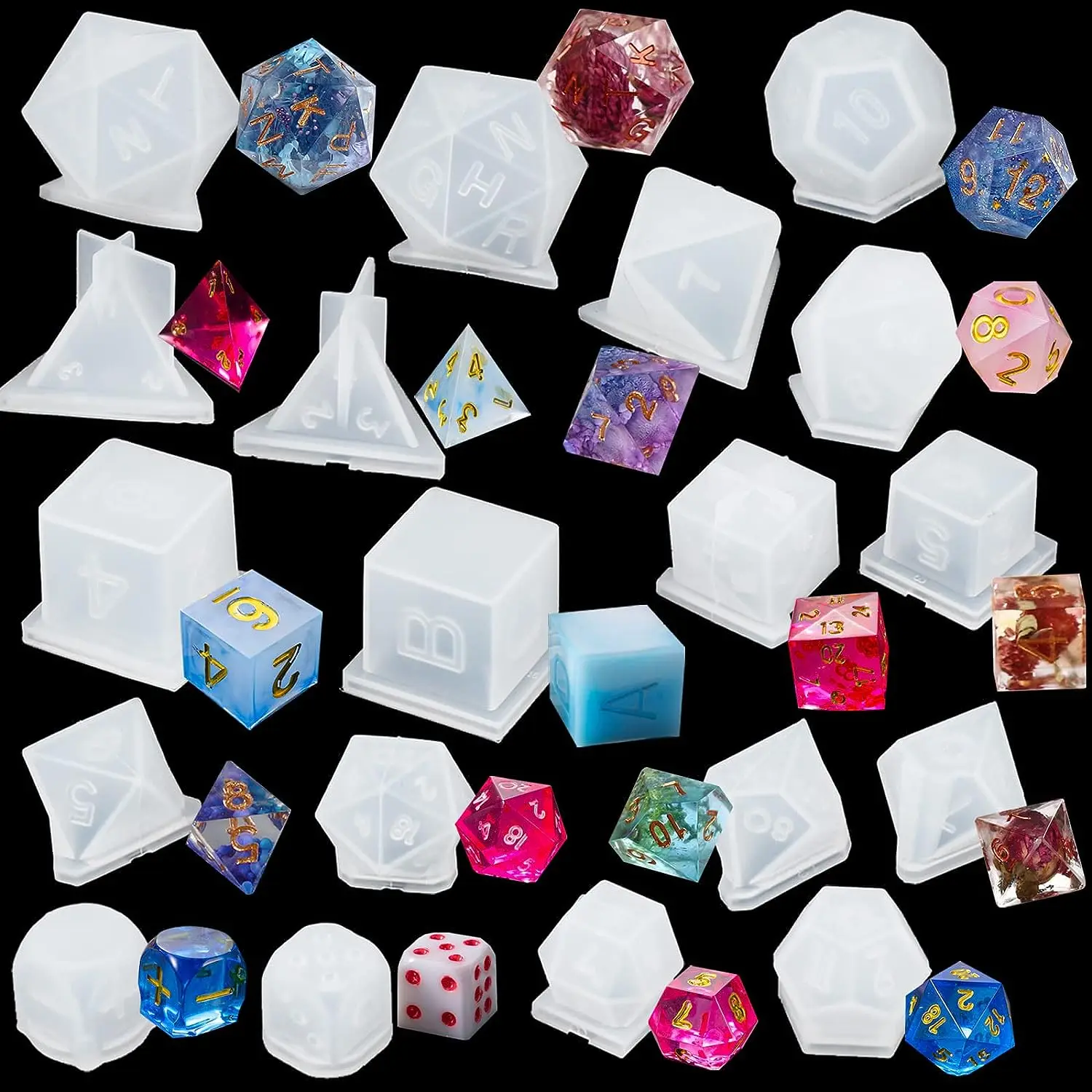 Dice-Molds-for-Resin-Resin-Dice-Mold-Set-with-Letter-Number-Polyhedral ...