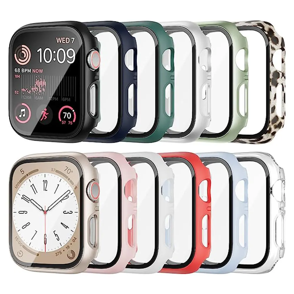 Vidro-e-Capa-para-Apple-Watch-Protetor-de-Tela-Bumper-Acess-rios-para ...