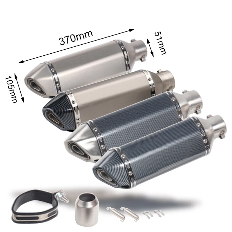 Silenciador-De-Motocicleta-De-Fibra-De-Carbono-AK-Escape-Escape-End ...