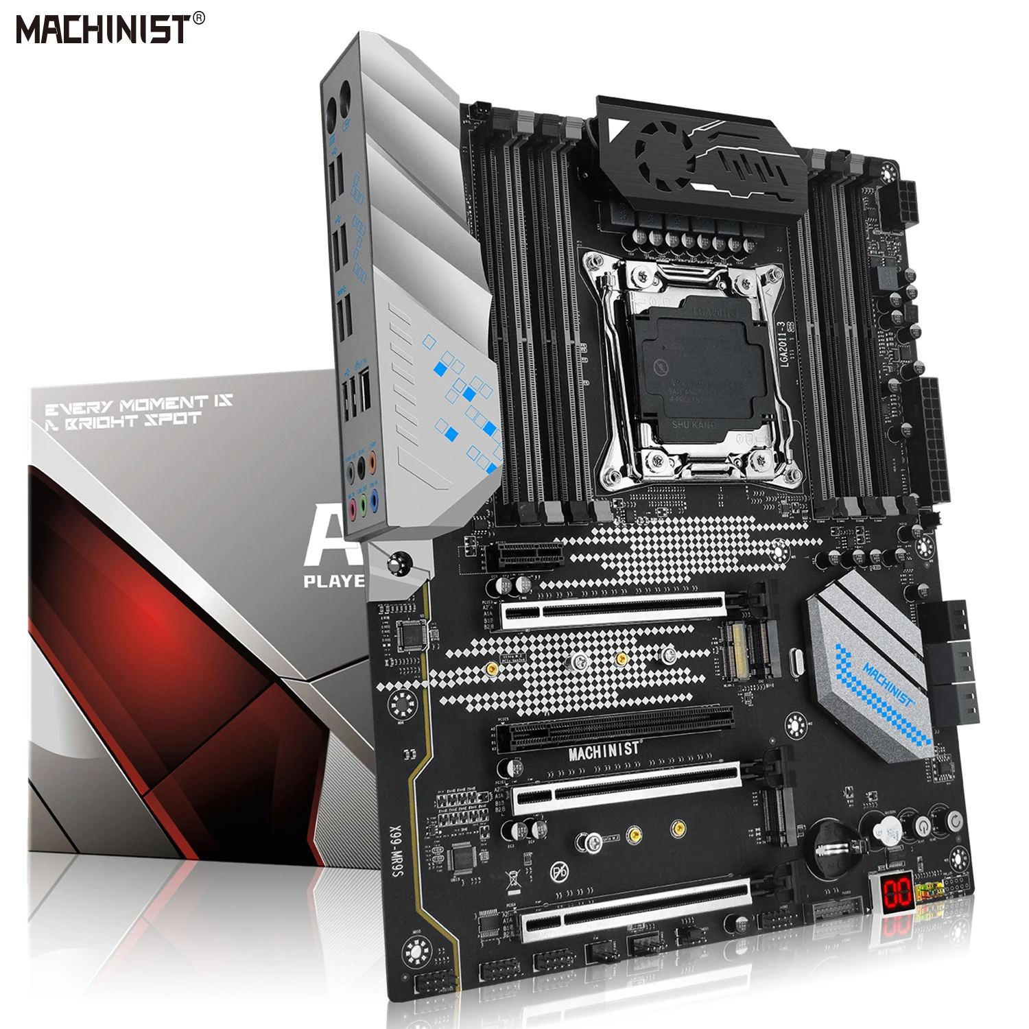MACHINIST placa base X99 compatible con LGA 2011 3 Intel Xeon E5 V3 V4, procesador de todas las ...