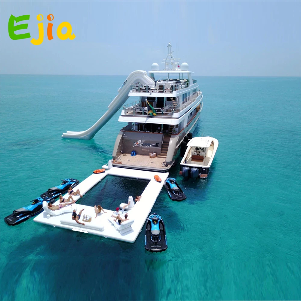 Plateforme S6 avec Filet pour Yacht, 4m/13 Pieds, Gonflable, Flottant ...