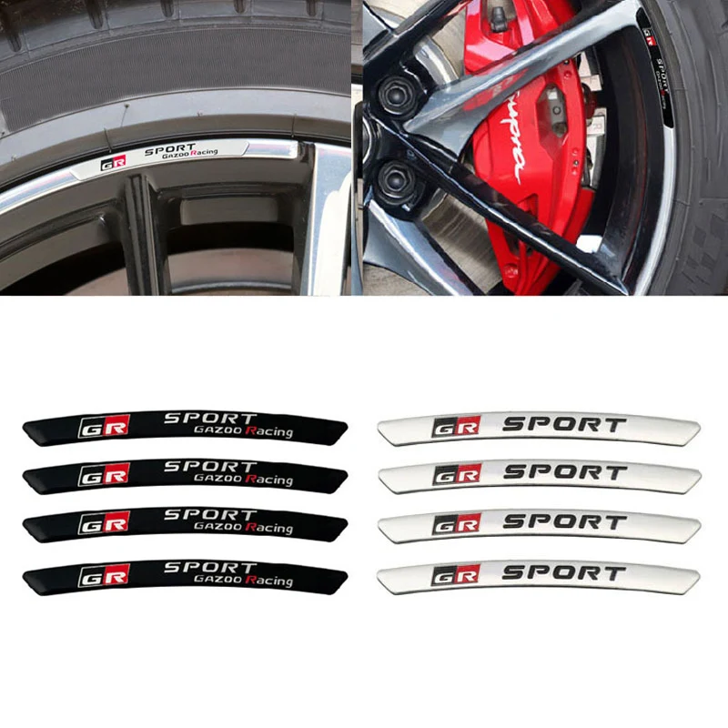 GR Sport Gazoo Racing Car Wheel Hub Sticker, calcomanía de llanta para ...