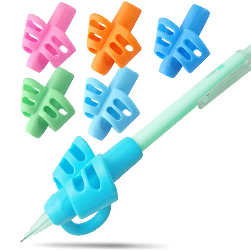 Stationery-Children-Writing-Correction-Device-Silicone-Pen-Holder ...