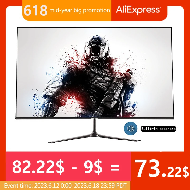 24 Polegada monitor pc 75hz vga desktop display lcd fhd va painel 5ms ...