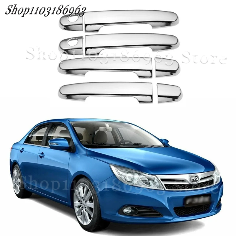 Gloss-Black-Door-Handle-Cover-Sticker-Trim-For-BYD-F3-2007-2013-car ...