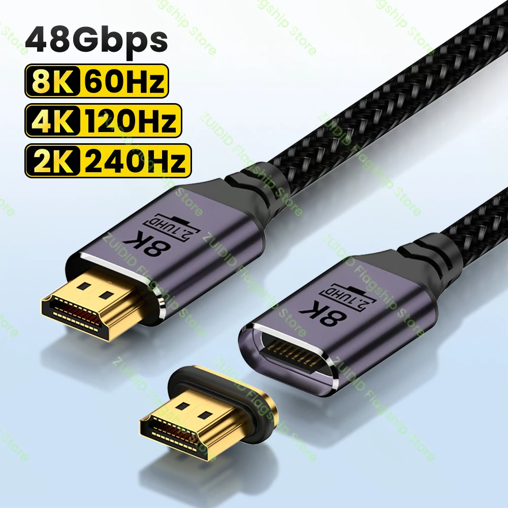 HDMI-Compatible-2-1-Magnetic-Cable-48Gbps-Ultra-High-Speed-eARC-HDR-8K ...