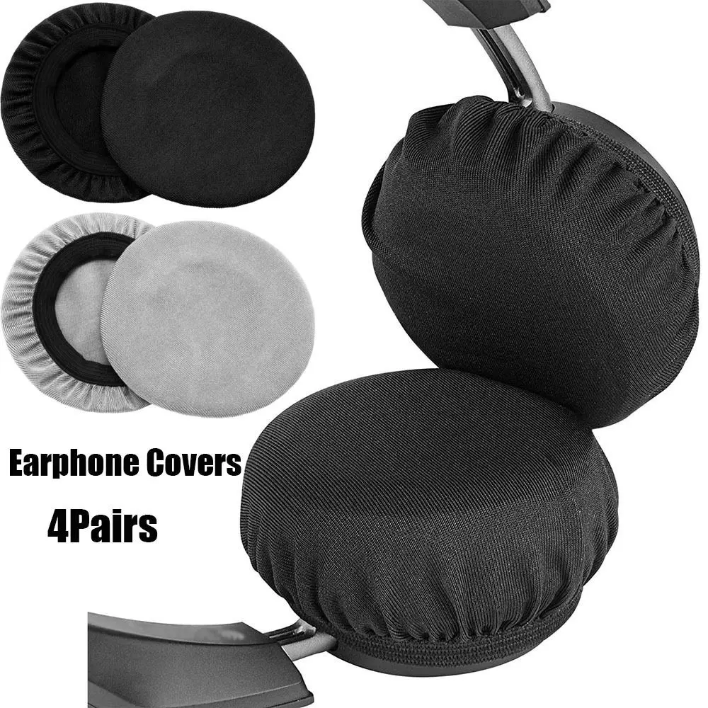 4-Pairs-Elastic-Lycra-Earpad-Covers-Headphone-Covers-Stretchable-and ...