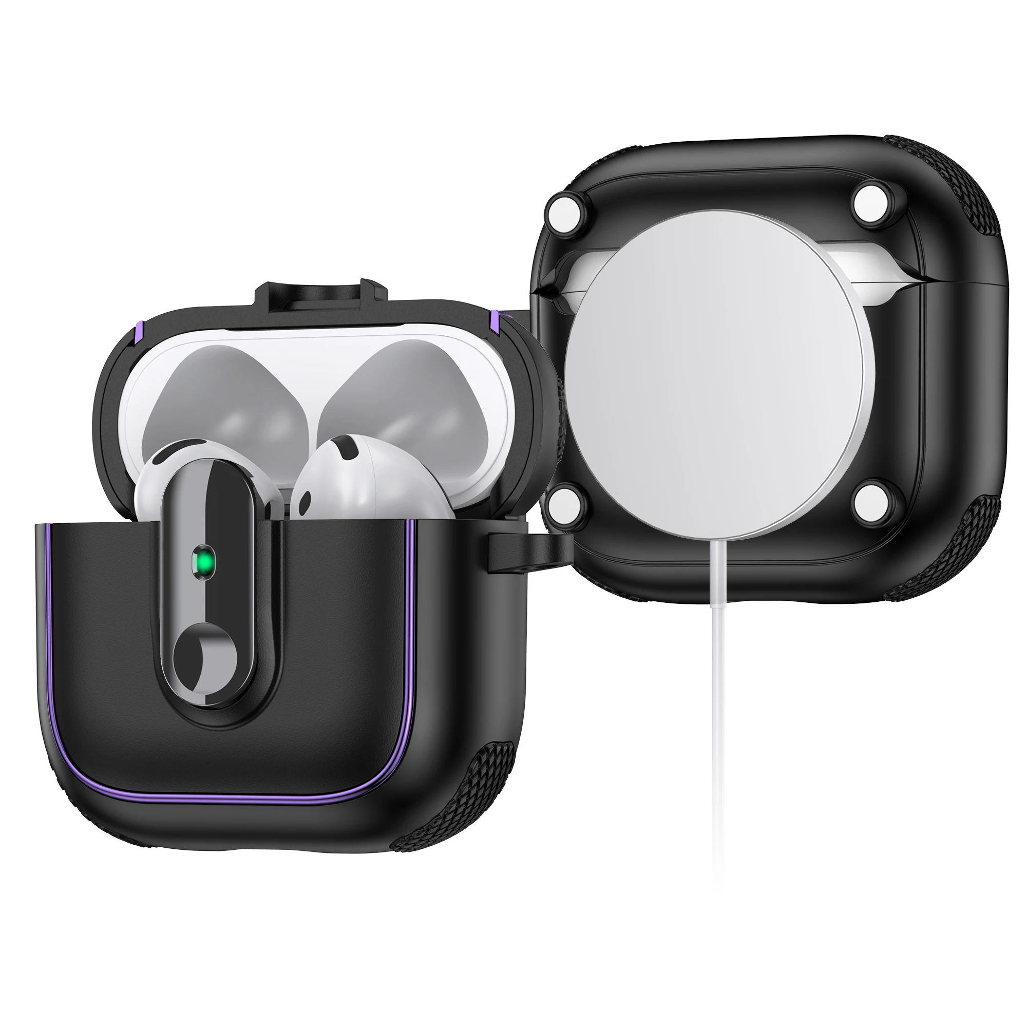 Security Magnetic Armor Lock For Airpods 4 Pro 2 3 2 1 Case With Magnet ...