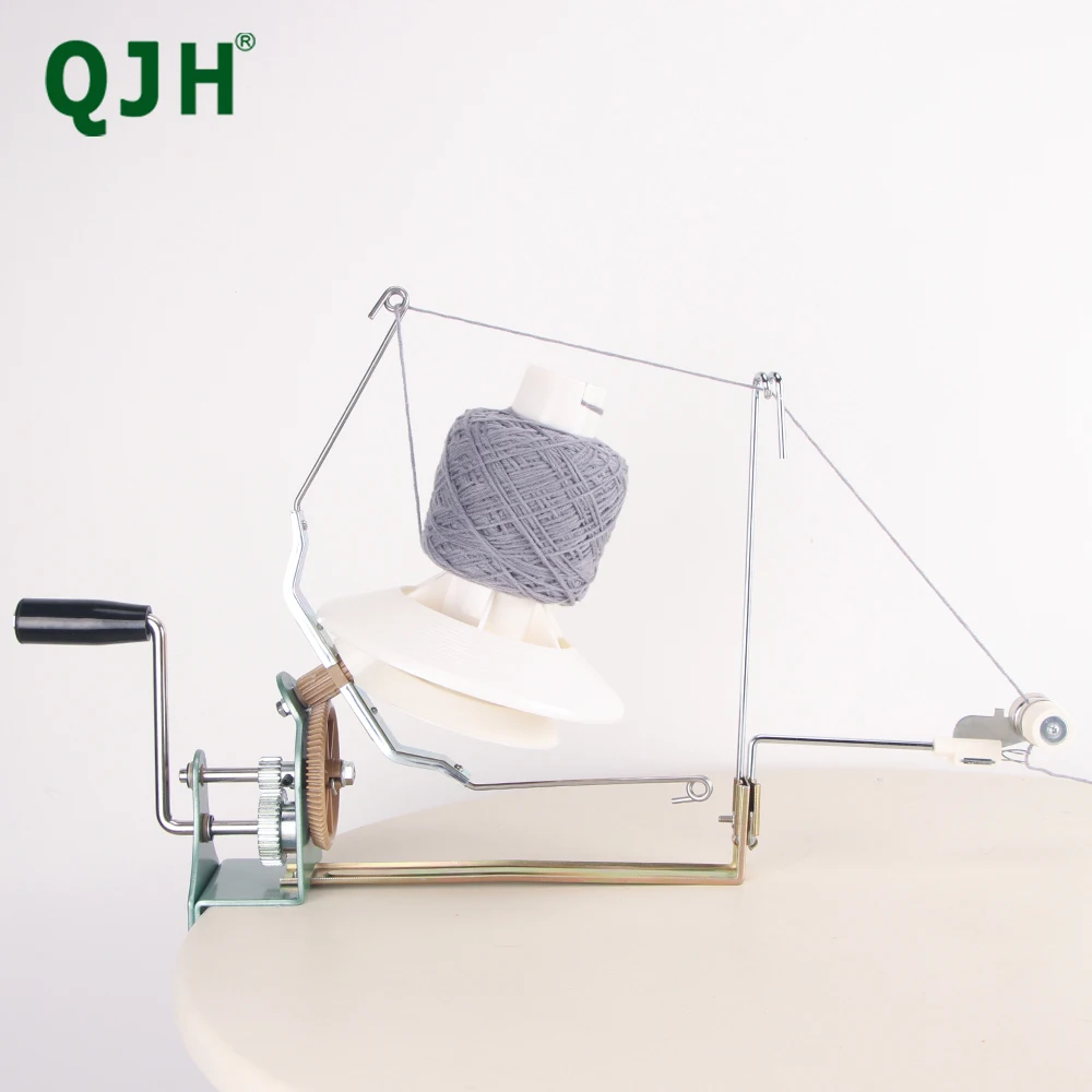 QJH DIY Large Metal Yarn/Wool/String/Fiber Ball Winder Hand Operated ...