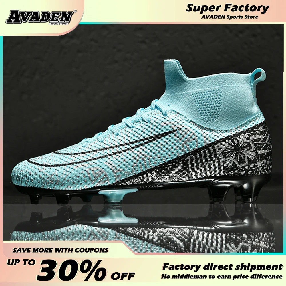 2023-New-High-Top-Men-Soccer-Shoes-Kids-Professional-Outdoor-Adults ...