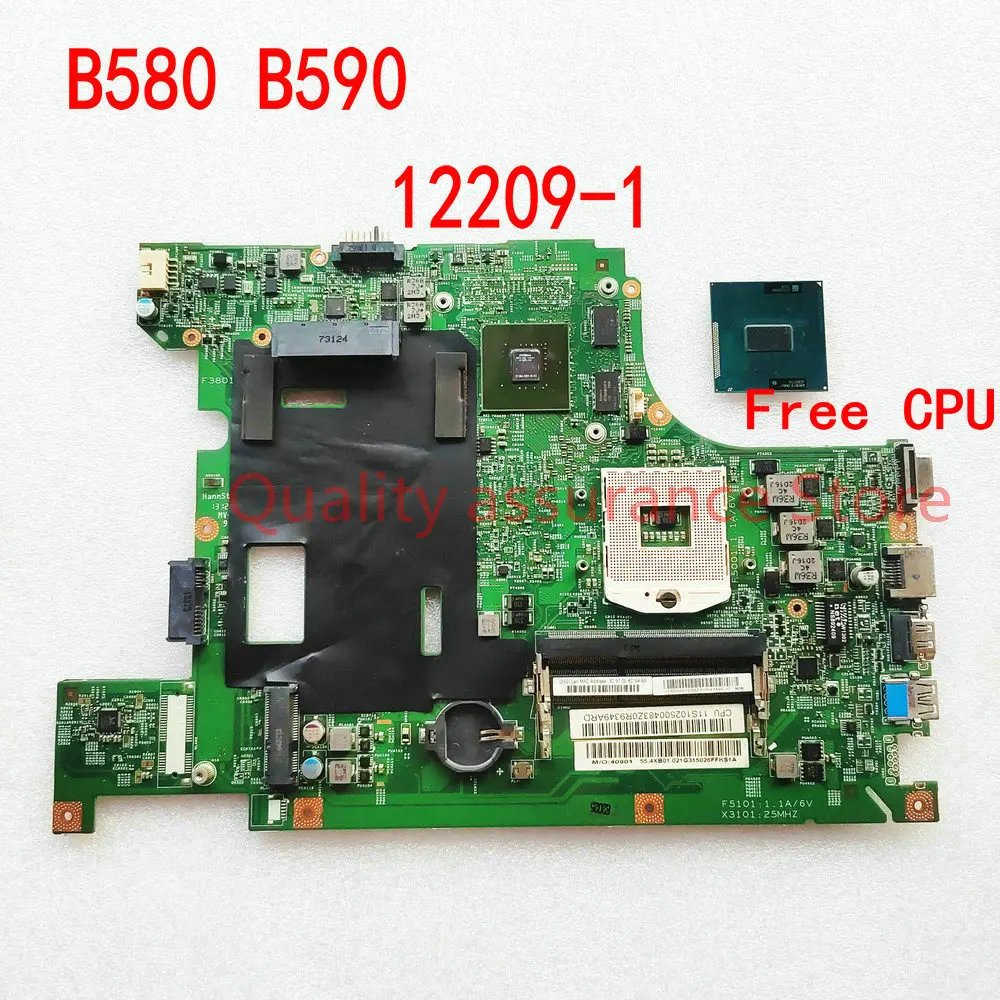 12209-1 For LENOVO Ideapad B580 B590 Laptop Motherboard F5101 X3101 48 ...