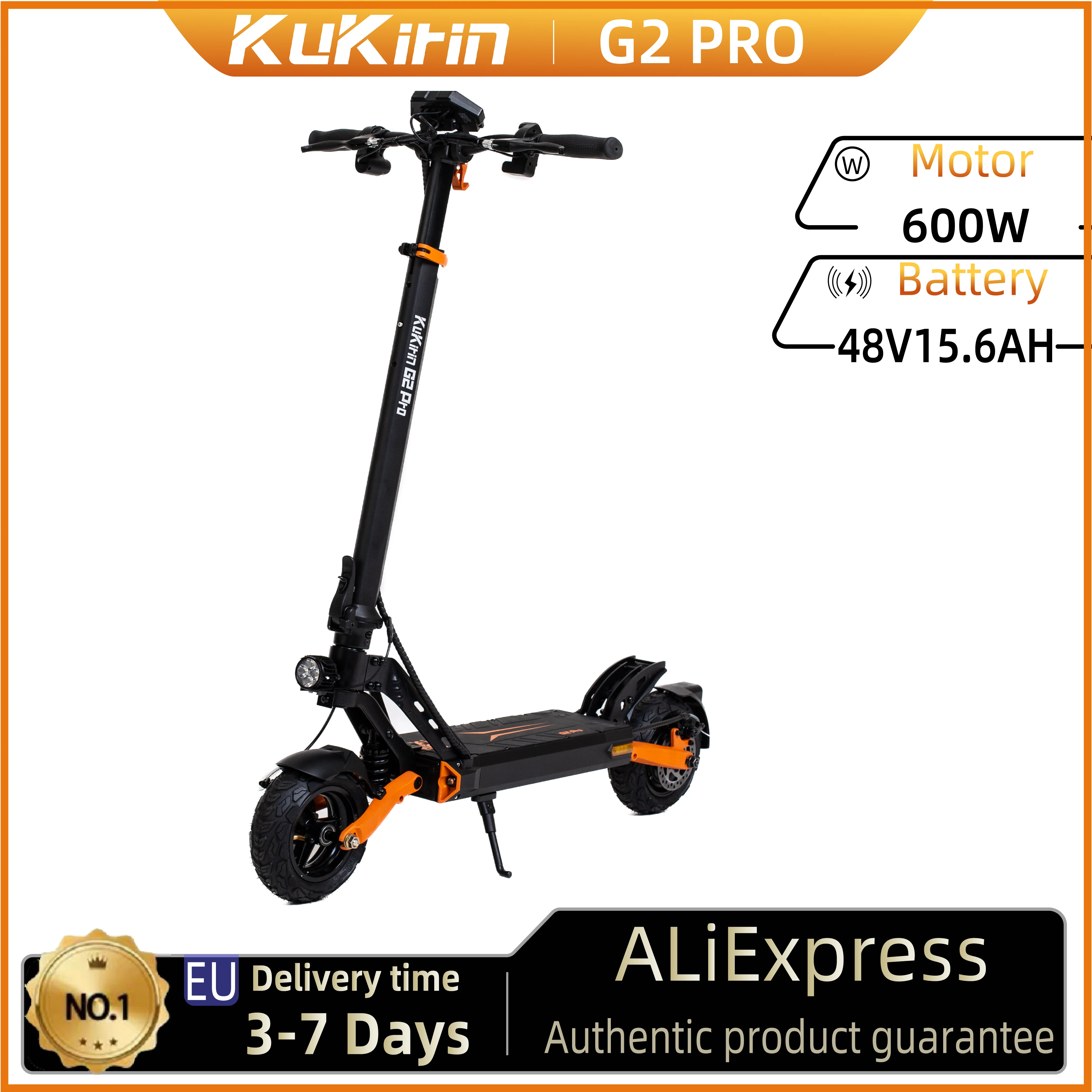 Kukirin G2 Pro E Scooter For Adults 600W motor 48V15Ah battery scooter ...
