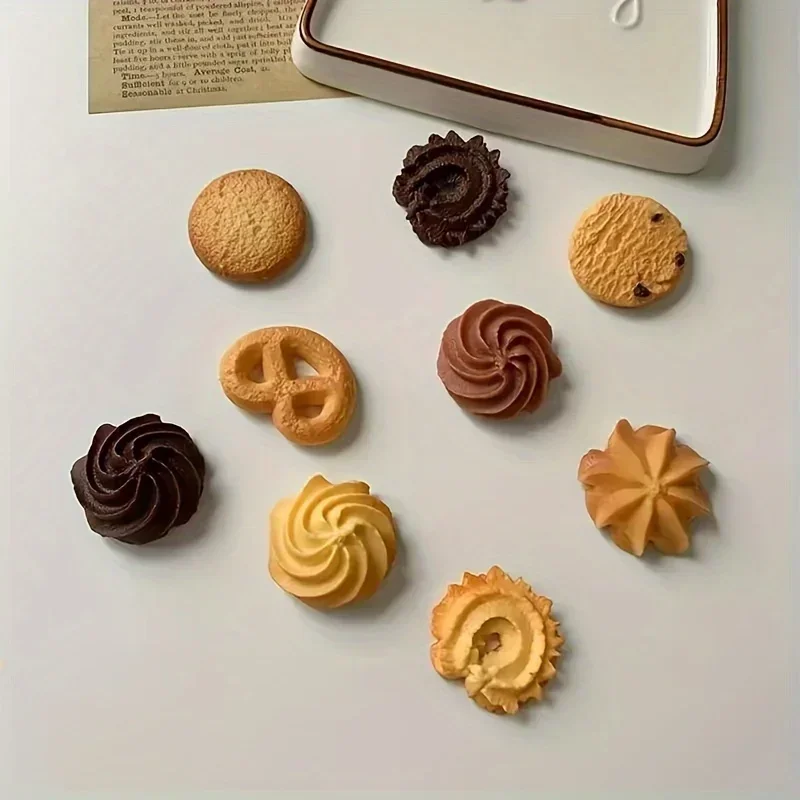 New Fun Creative Cute Biscuit Refrigerator Magnet 6pcs Decoration ...