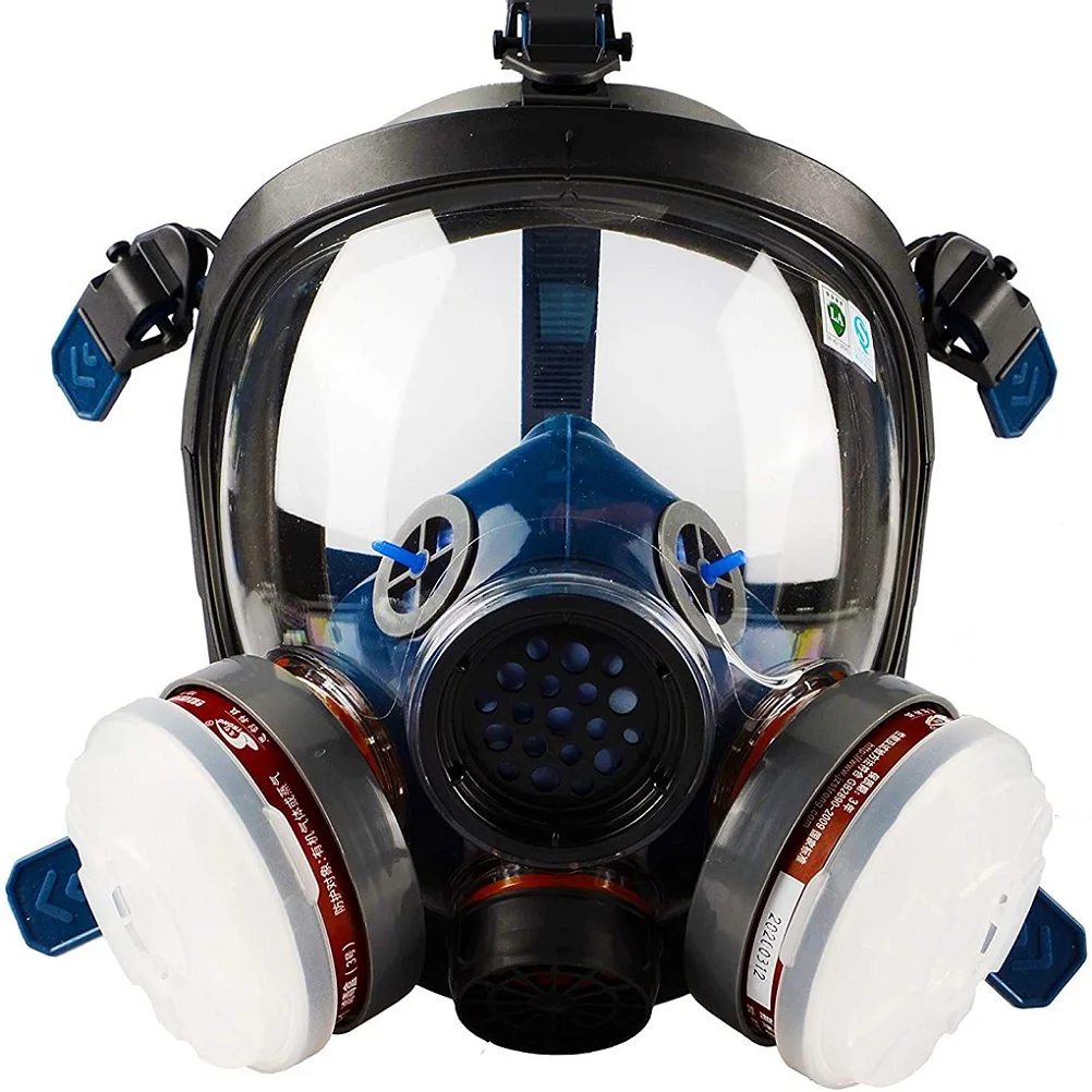 Premium-Organic-Vapor-Respirator-Full-Face-Gas-Mask-Double-Activated ...