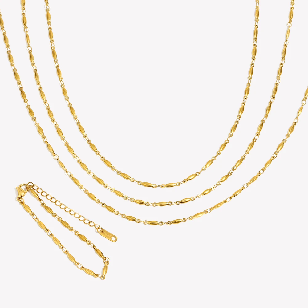 E.B.belle Fashion Trendy Basic Long Beads Handmade Chain Bracelets ...