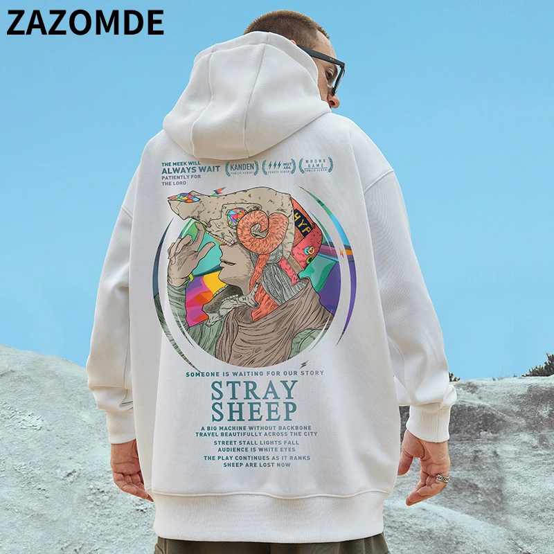 ZAZOMDE-Autumn-Cotton-Hoodies-Casual-Long-Sleeve-Unisex-Streetwear ...