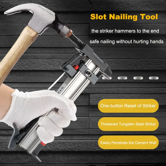 Manual Steel Nail Gun ST-25/ST-18 Semi Automatic Cement Nail Gun Wire ...
