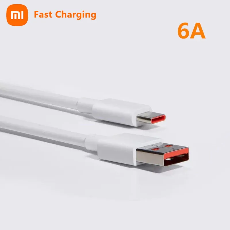 Original-Xiaomi-6A-Type-C-Fast-Charging-Data-Cable-Compatiable-With ...