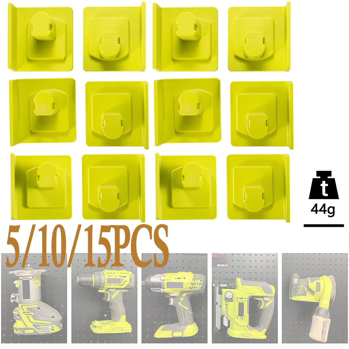 5-15Pcs-Tool-Mount-Holder-Plastic-Wall-Mount-Electric-Tool-Battery-Dock ...