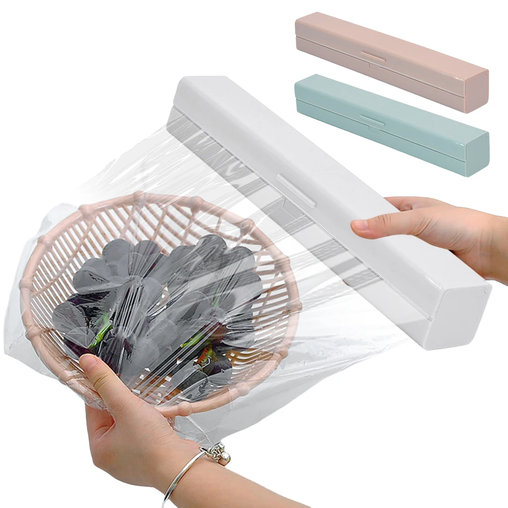 Cling-Food-Wrap-Cutter-Dispenser-Food-Plastic-Cling-Wrap-Dispensers ...