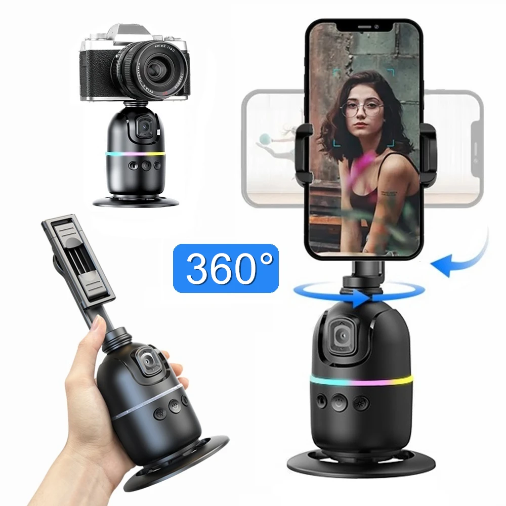 Wireless-Auto-Face-Tracking-Phone-Holder-360-Rotation-Gesture-Control ...