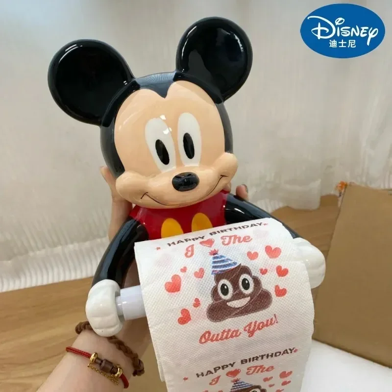 New Disney Mickey Mouse Creative Toilet Shelf Cute Cartoon Perforation ...