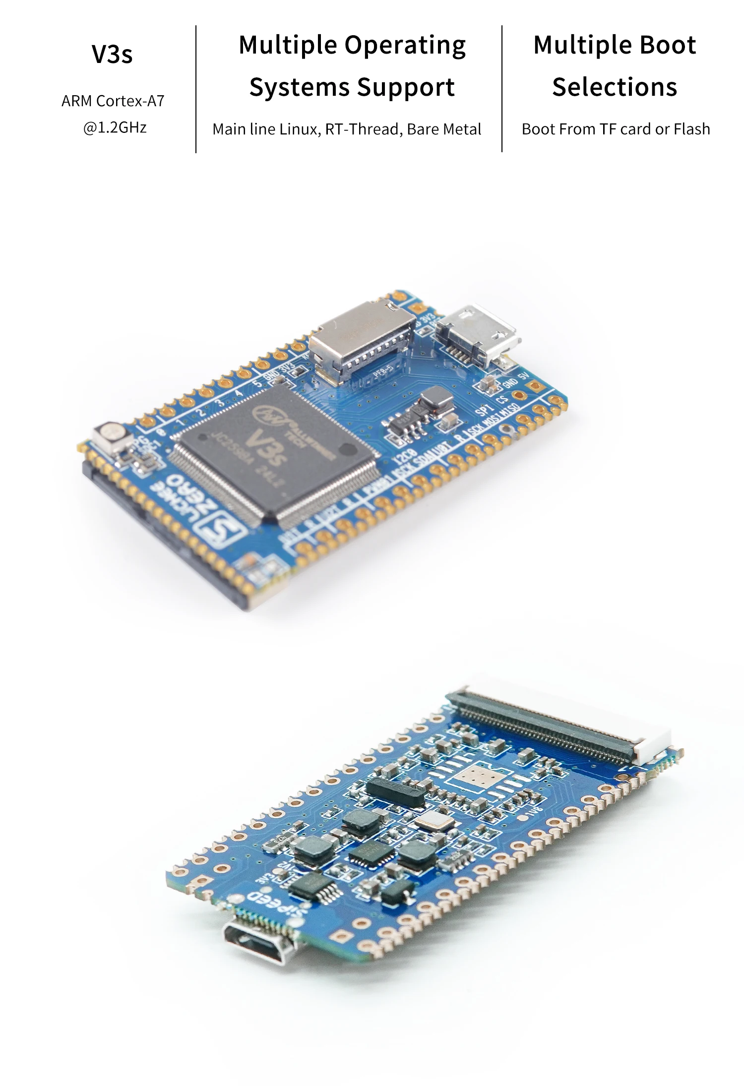 Sipeed Licheepi Zero Allwinner V3S SoC Mini linux board