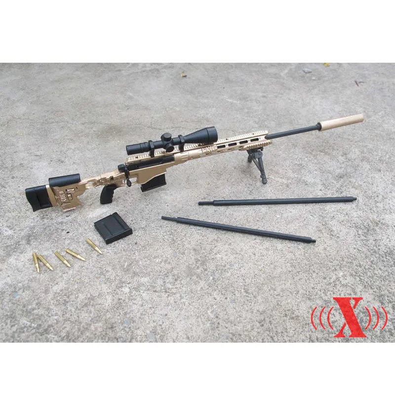 1-6-Scale-MSR-Sniper-Rifle-Plastic-Army-Weapons-Accessories-US-Military ...