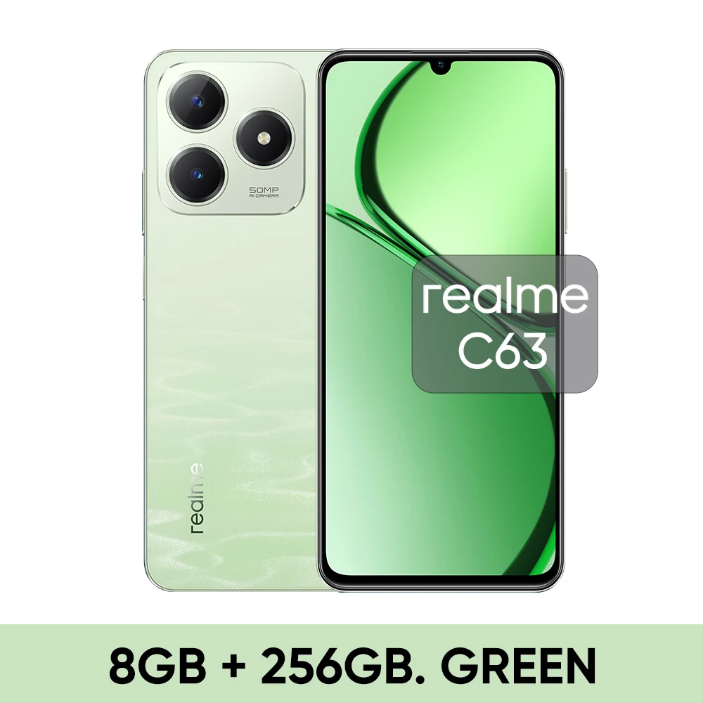 Realme C63 NFC Octa Core Smartphone Cámara de 50 MP Carga SUPERVOOC de ...