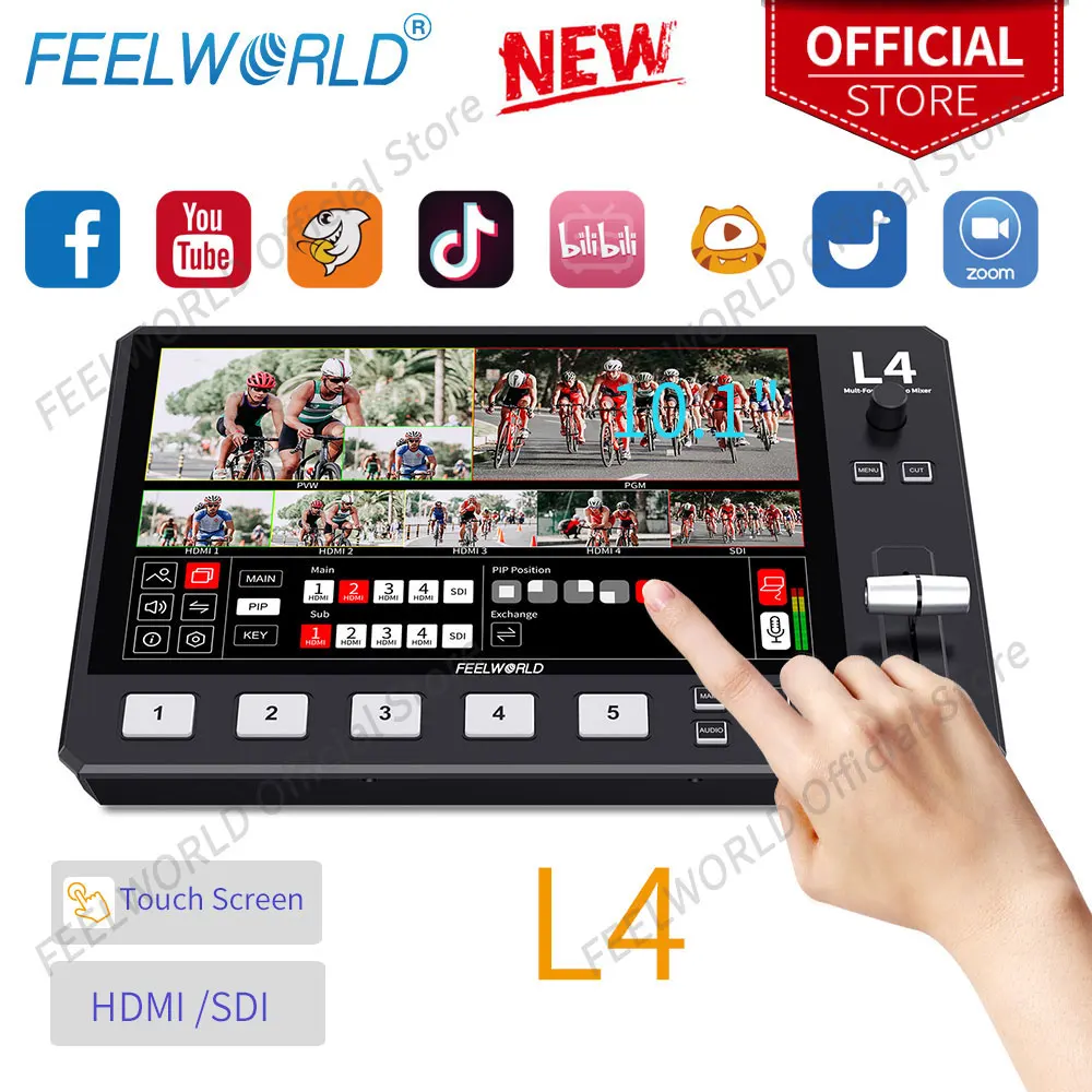 FEELWORLD-L4-Multi-camera-Video-Mixer-Switcher-10-1-Touch-Screen-USB3-0 ...