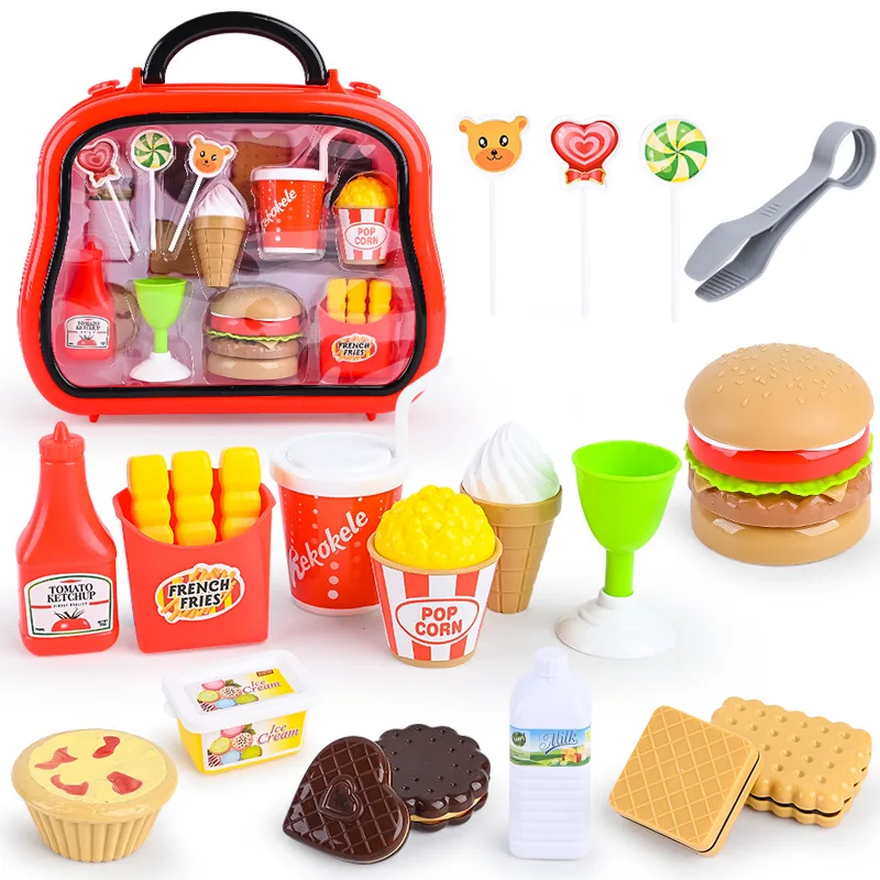 Children-Pretend-Simulation-Food-Toys-Baby-Play-House-Hamburger-French ...