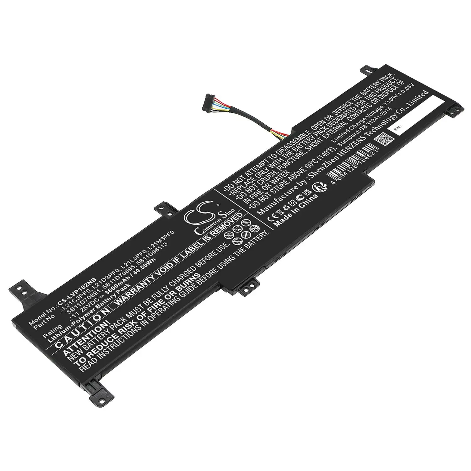 Battery-For-Lenovo-5B11D70891-5B11D70895-5B11D96113-L21C3PF0-L21D3PF0 ...