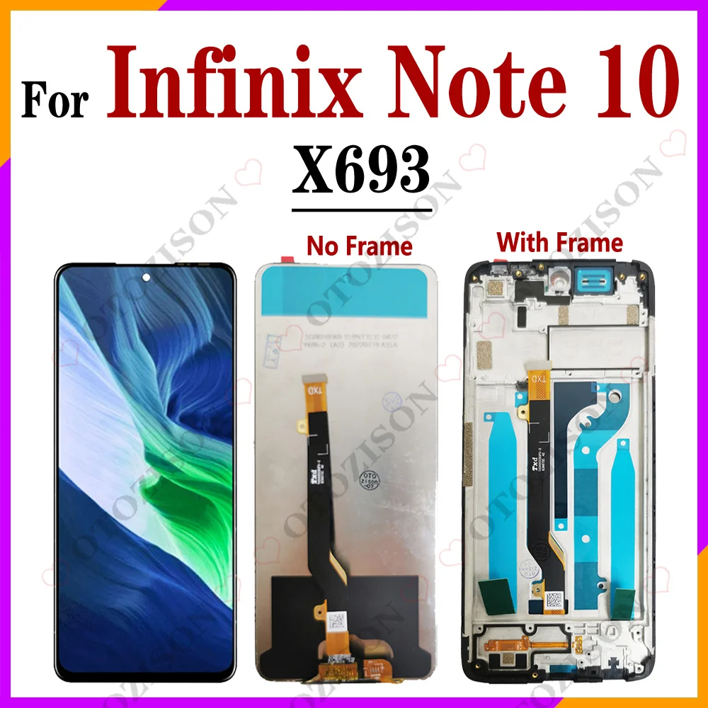 For-Infinix-Note-10-X693-6-95-Display-Para-Infinix-Nota-10-X693-LCD-Com ...