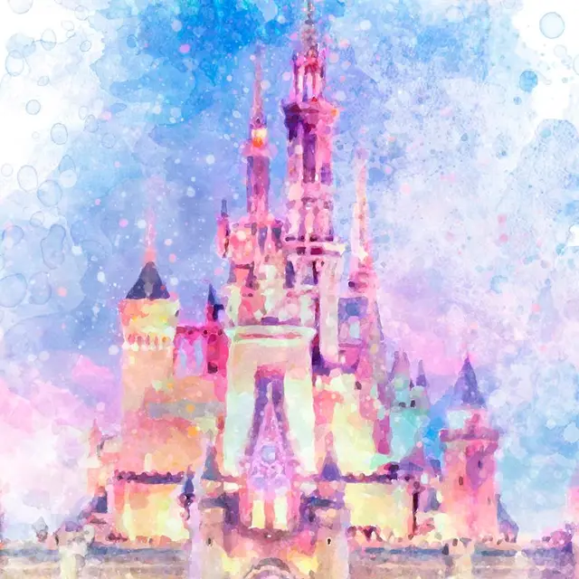 Disney Watercolor Castle