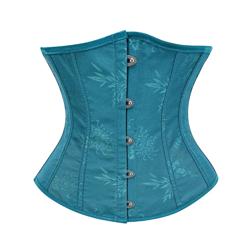 Women's Jacquard Corsets Bustiers Sexy Underbust Corset Embroidery ...