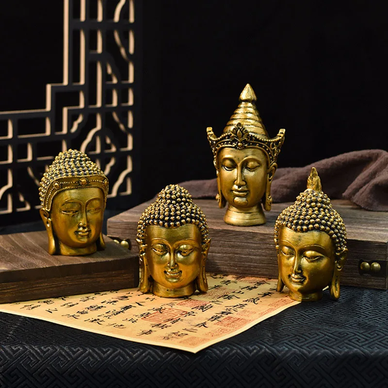 Vilead-estatua-de-Buda-hind-dorado-accesorios-religiosos-escultura-Zen ...