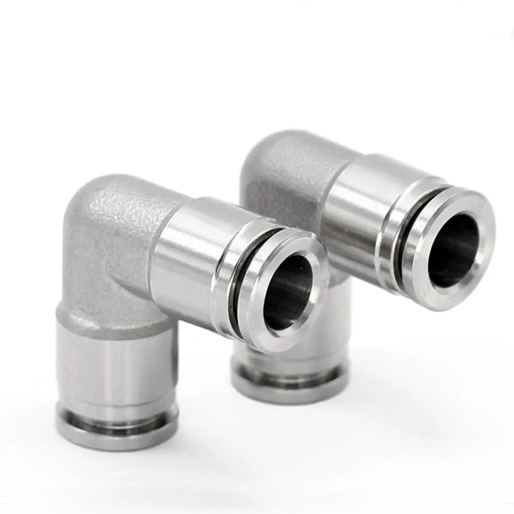 4 6mm 8mm 10mm 12mm 14mm 16mm Elbow 90 Degree Pneumatic 304 Stainless ...