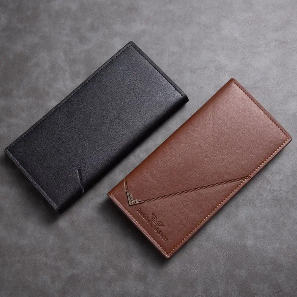 Large-Capacity-Long-Wallet-New-PU-Leather-Thin-Men-Wallet-Coin-Purse ...