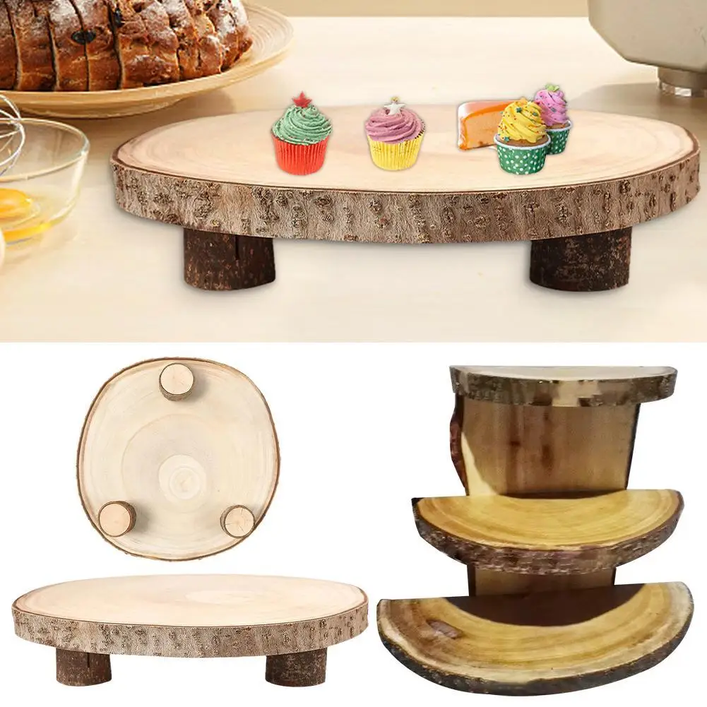 Wooden-Cake-Stand-Natural-Rustic-Wedding-Cake-Stand-Handcrafted-Cake ...