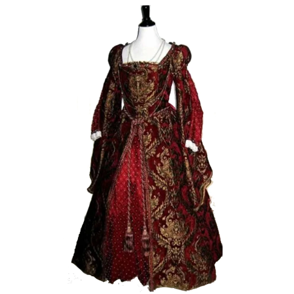 15th-Century-Renaissance-Tudor-Elizabethan-Queen-Costume-Ball-Gown ...