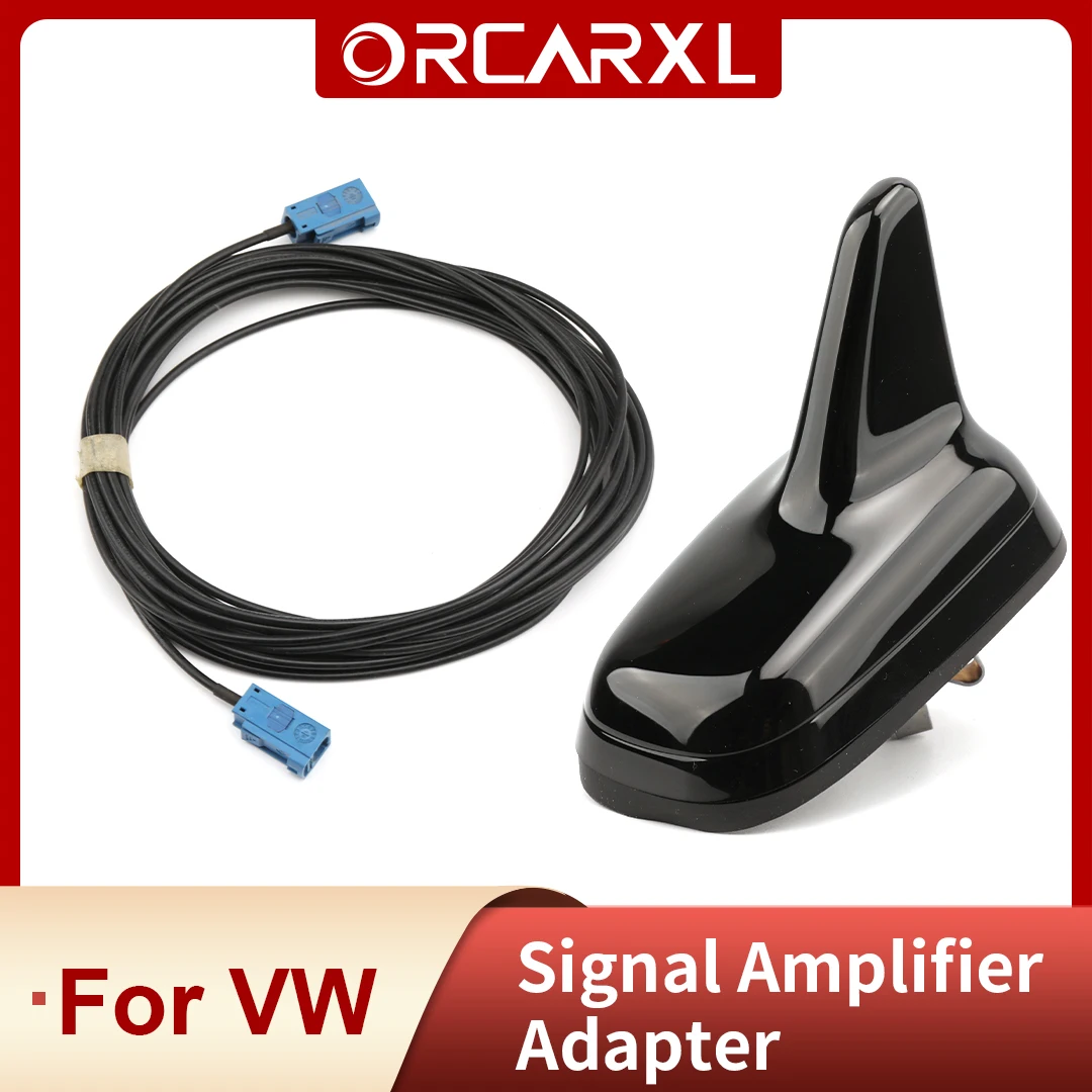 안테나 지붕 안테나 어댑터, VW T ROC TIGUAN 2 용, 블랙 라디오 루프 에어리얼 5Q0 035 507AH 신호 ...