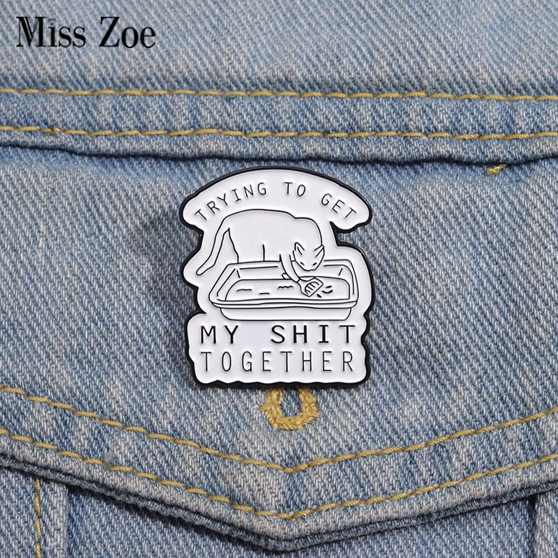 Cat-Poop-Scooper-Enamel-Pins-Custom-TRYING-TO-GET-MY-SHIT-TOGETHER ...