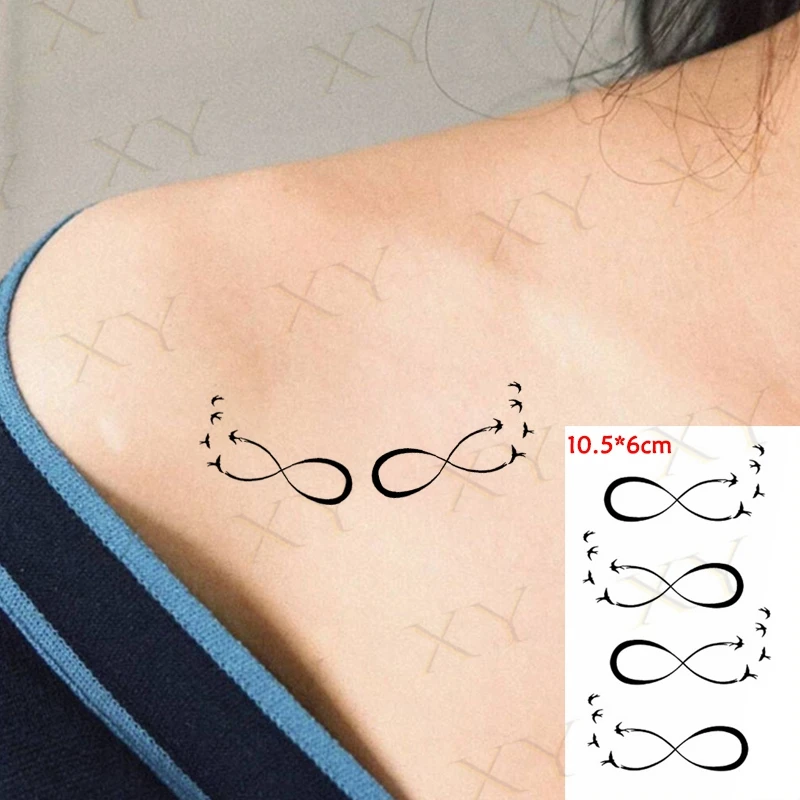 Infinity Tattoo Designs With Birds