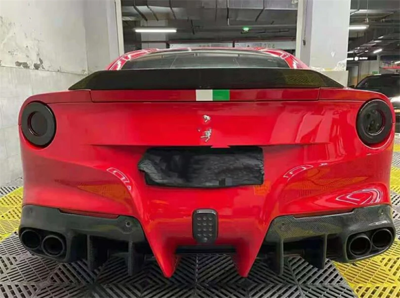 For Ferrari F12 2013-NO High Quality Real Carbon Fiber Spoiler REAR ...