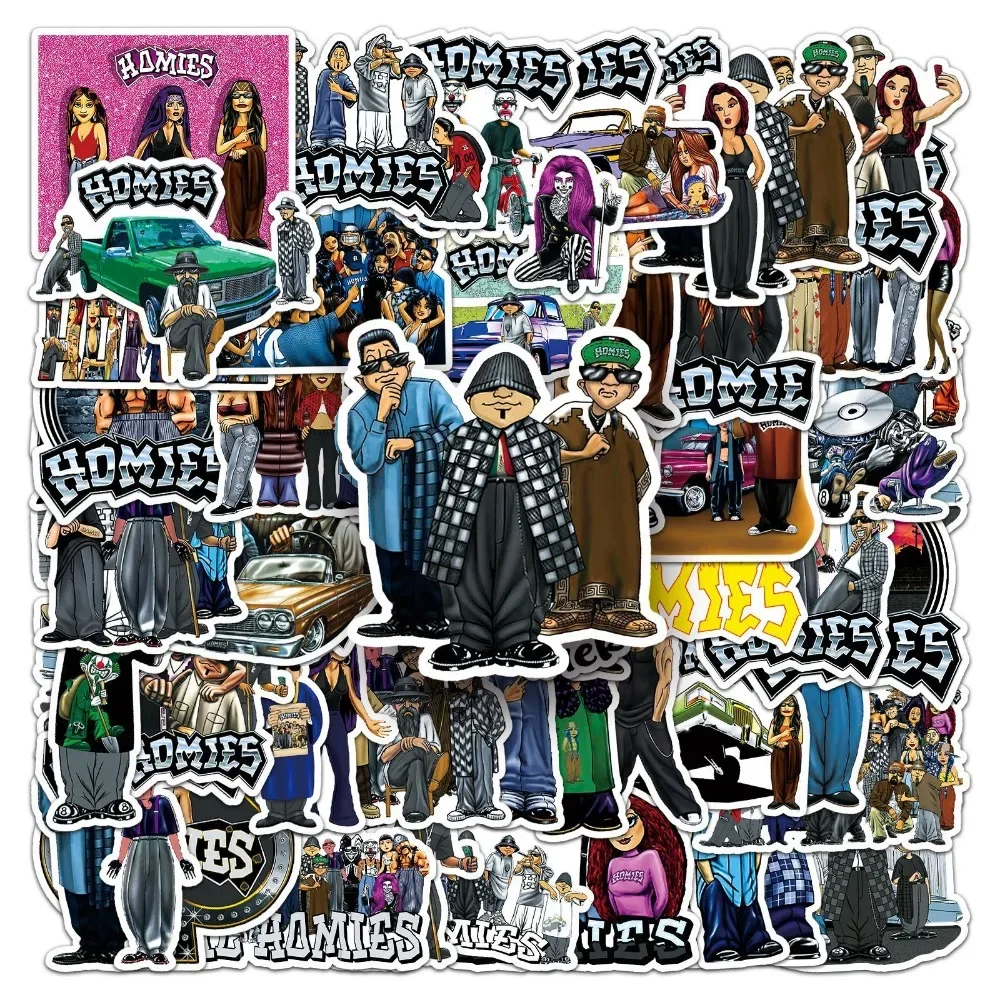 10-50pcs-American-Style-Homies-Stickers-For-Stationery-Suitcase-Phone ...