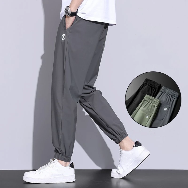 Pantalones-de-Seda-de-Hielo-Transpirables-para-Verano-Pantalones ...