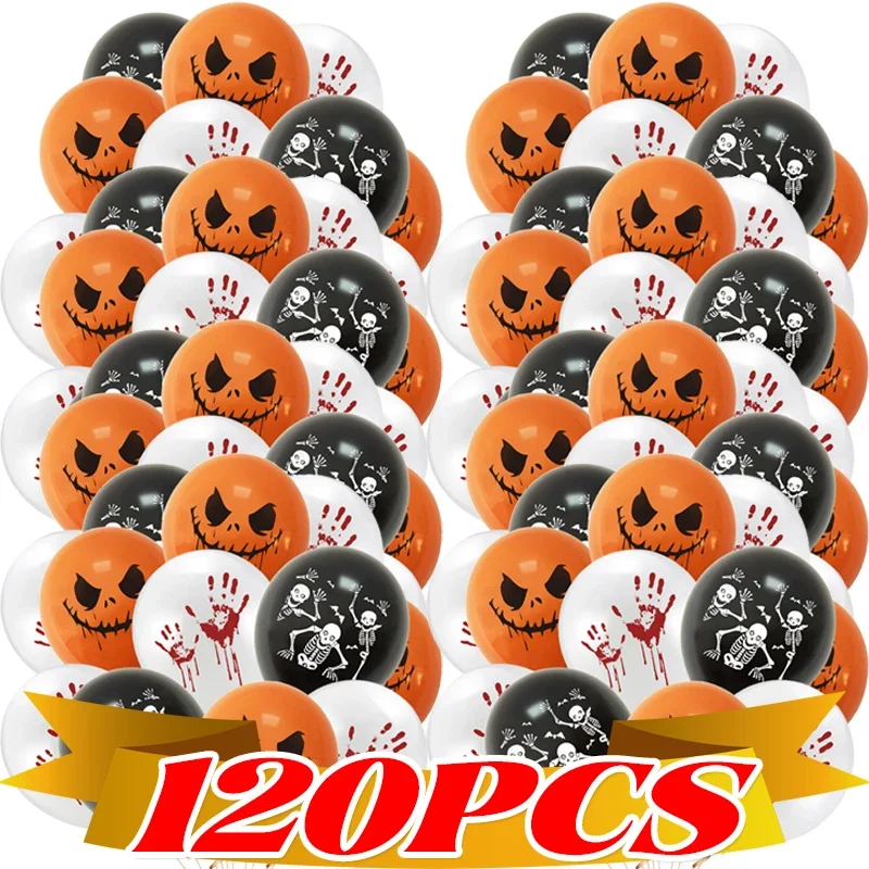 12-120pcs-Halloween-Latex-Balloons-12Inch-Blood-Ghost-Balloon-Kids-Toys ...