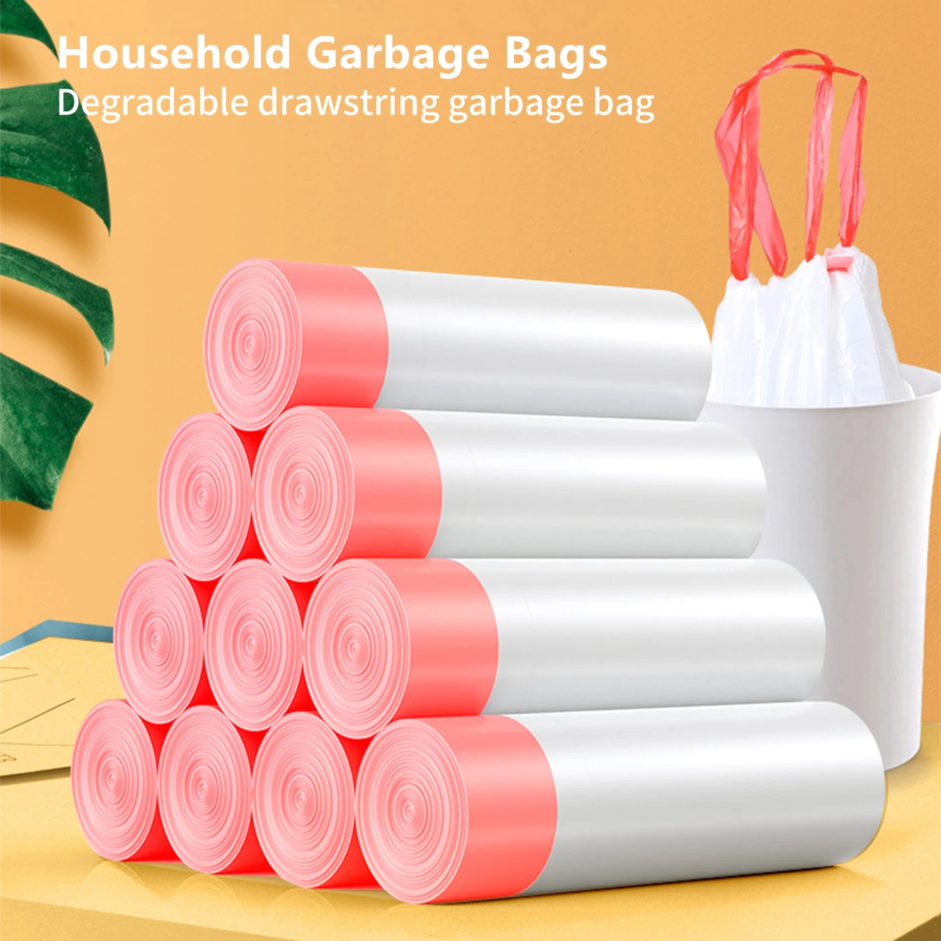 60-90-120-180pcs-Drawstring-Garbage-Bag-Household-Garbage-Bags-With ...