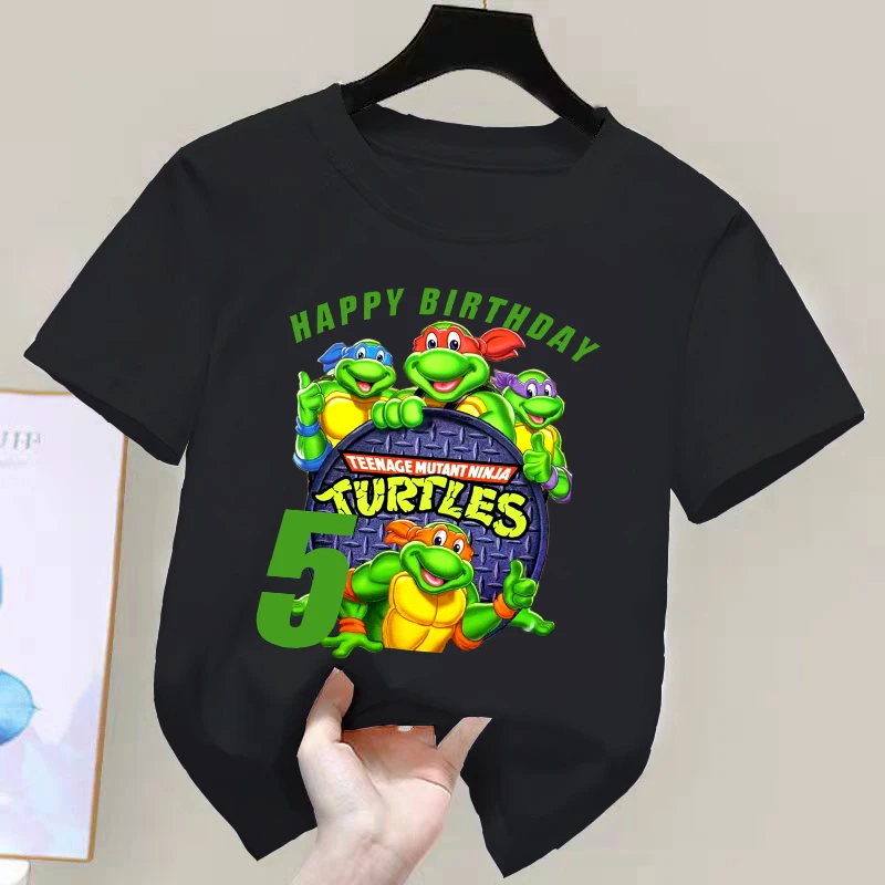 Teenage-Mutant-Ninja-Turtles-Number-Baby-Clothes-Boy-Girl-Birthday ...